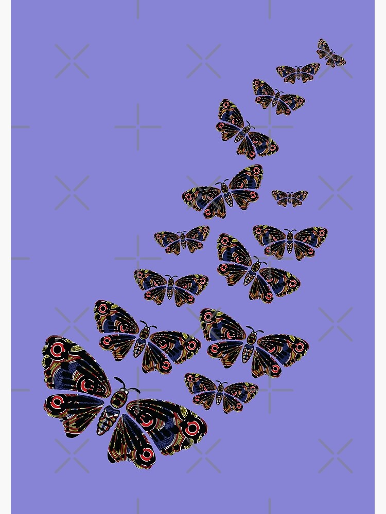 "Authentic Aboriginal Art - Butterflies " Art Print for Sale by ...
