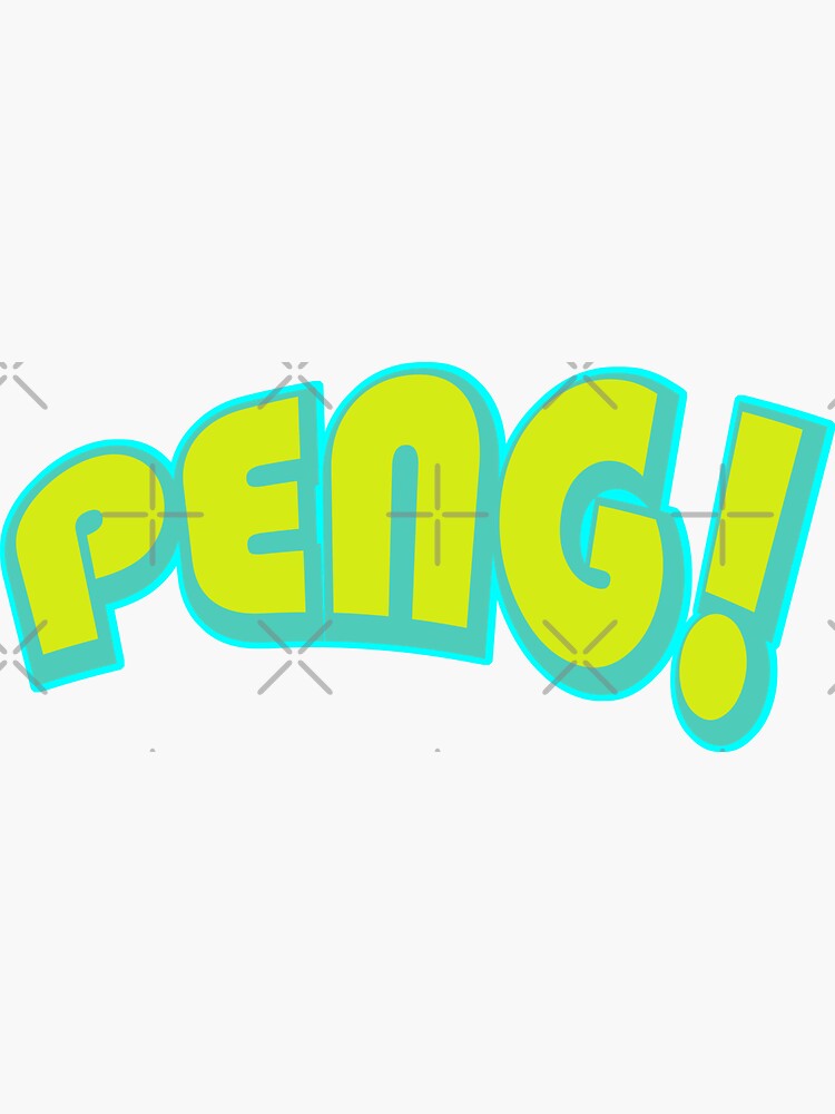 "Peng!" Sticker for Sale by fritzlang | Redbubble