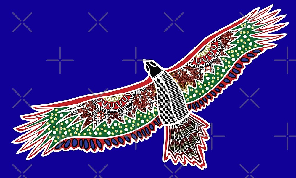 "Aboriginal Art Eagle - Eagle/Hawk " by HogarthArts | Redbubble