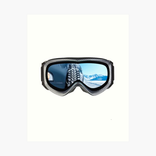 Cartoon Ski Goggles Art Prints for Sale | Redbubble