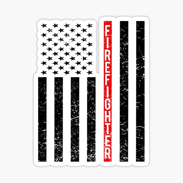 "American Flag Firefighter" Sticker for Sale by 2djazz | Redbubble