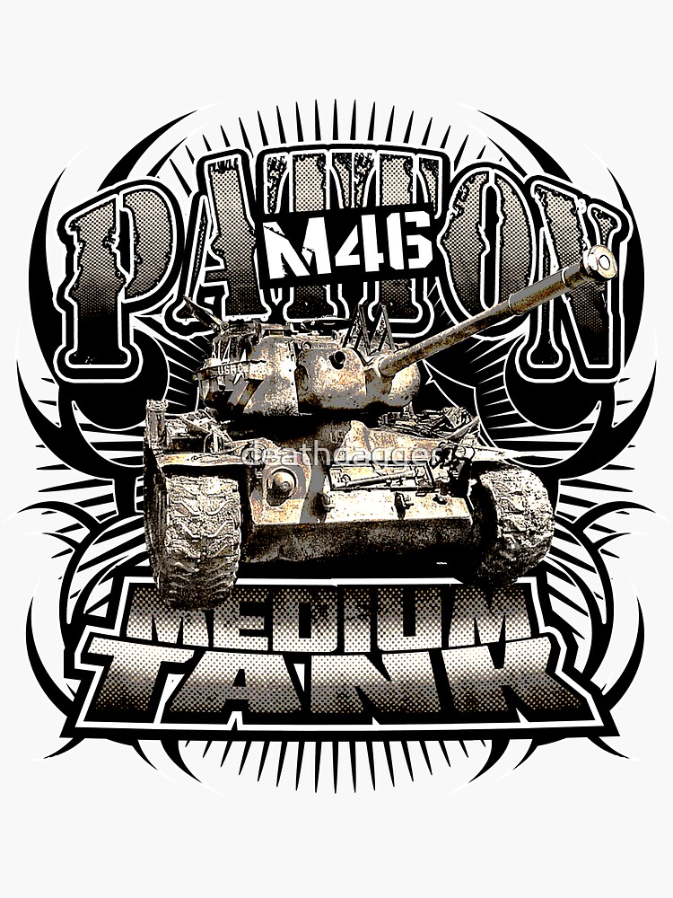 "M46 Patton" Sticker for Sale by deathdagger | Redbubble