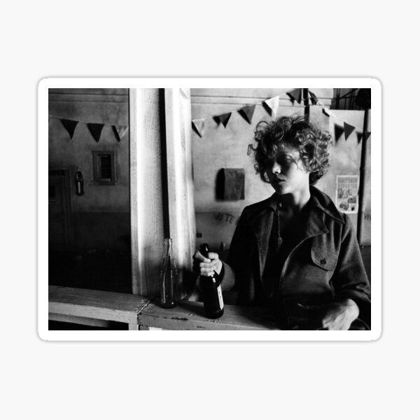 "JANE FONDA DRINKING" Sticker for Sale by GrossDesigns | Redbubble