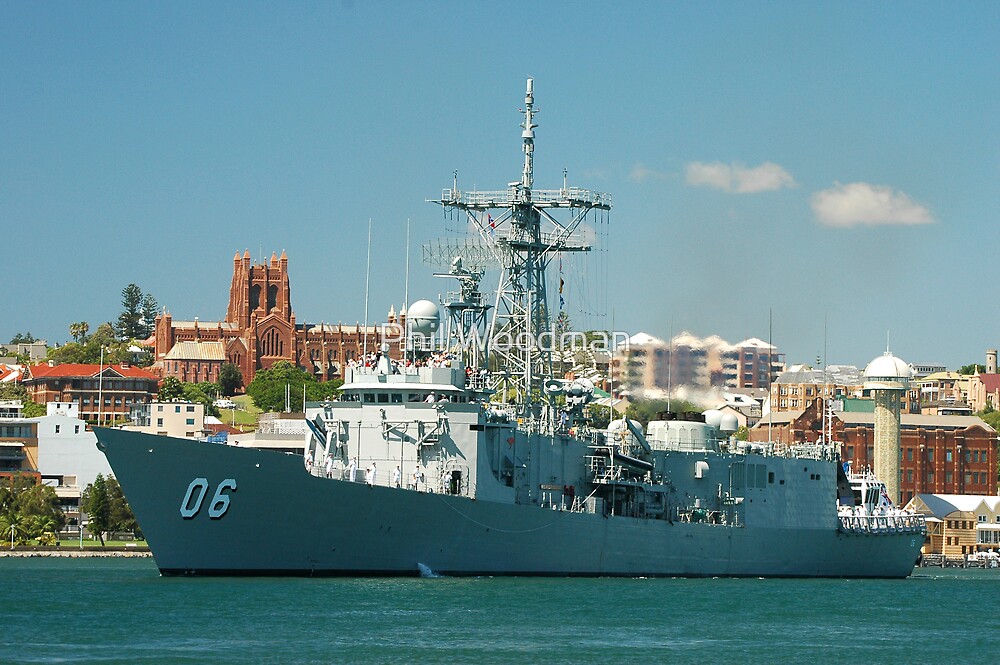 "HMAS NEWCASTLE" by Phil Woodman | Redbubble