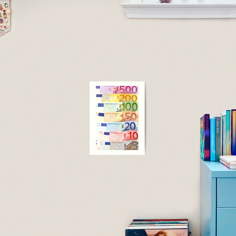 "euro banknotes European currency paper money" Poster for Sale by ...