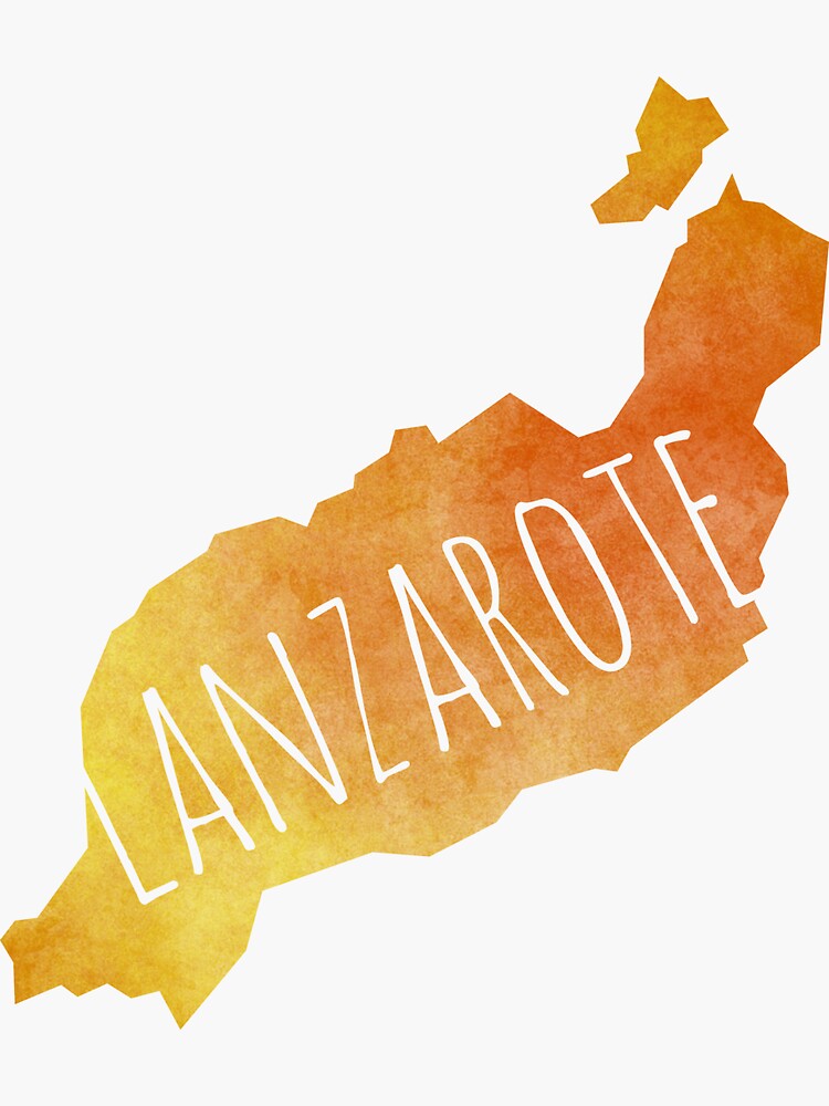 "Lanzarote" Sticker von Motivburg | Redbubble