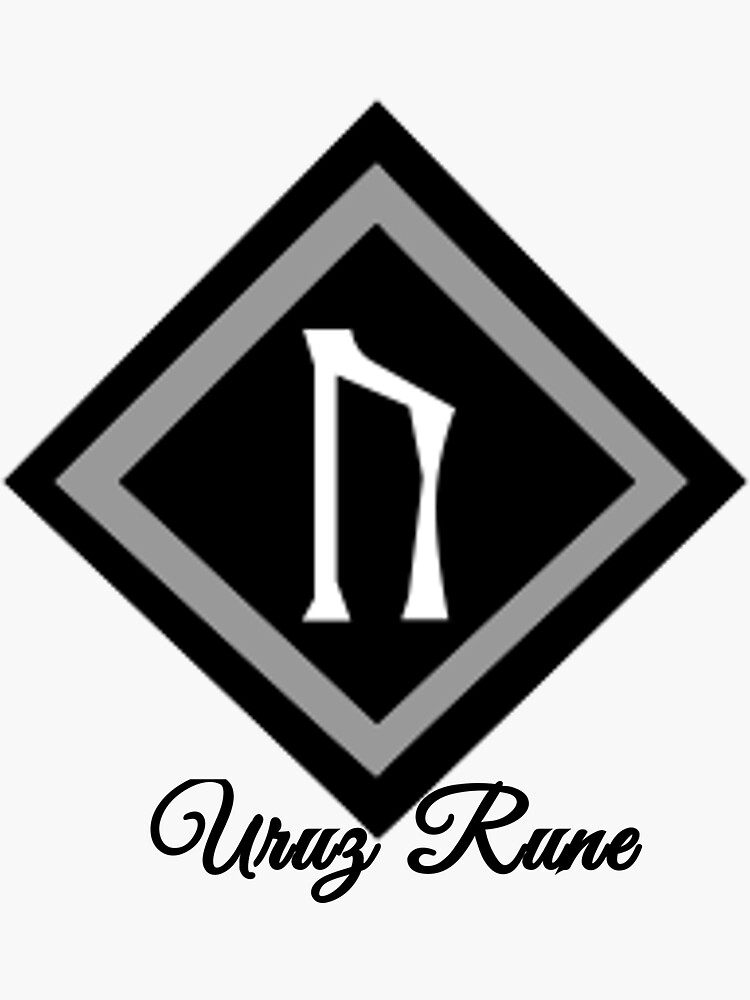 "Uruz Rune" Sticker for Sale by WindsofJupiter | Redbubble