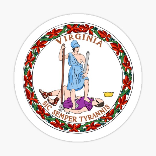 "Virginia flag" Sticker for Sale by Pegasus00 | Redbubble