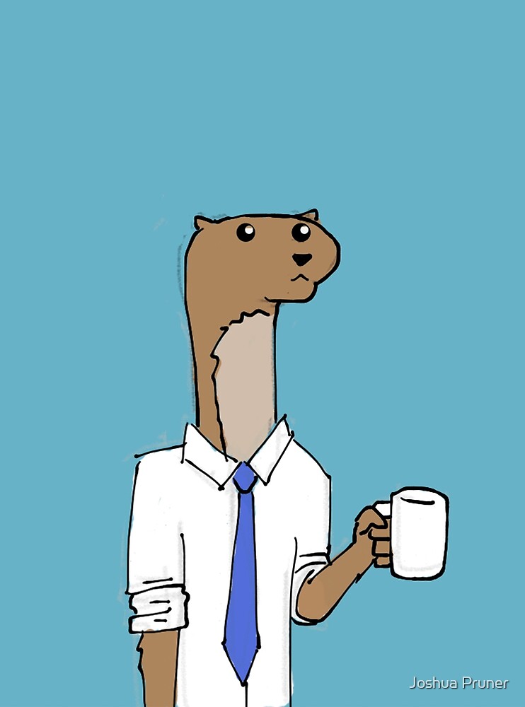 "Office Weasel" by Joshua Pruner | Redbubble
