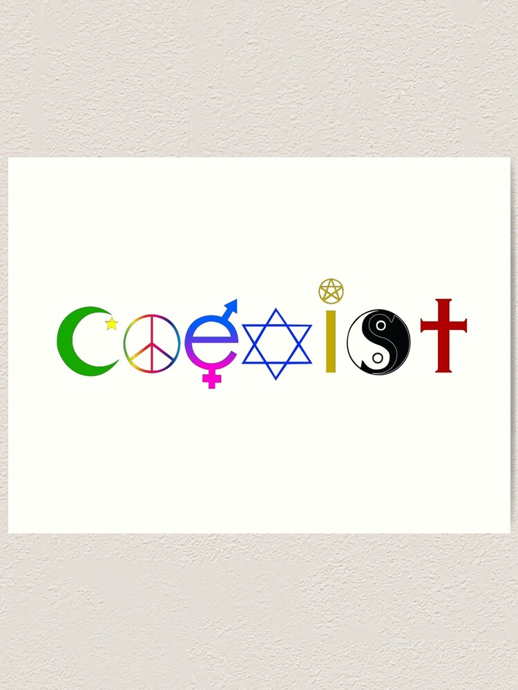 "Coexist" Art Print for Sale by datoland | Redbubble