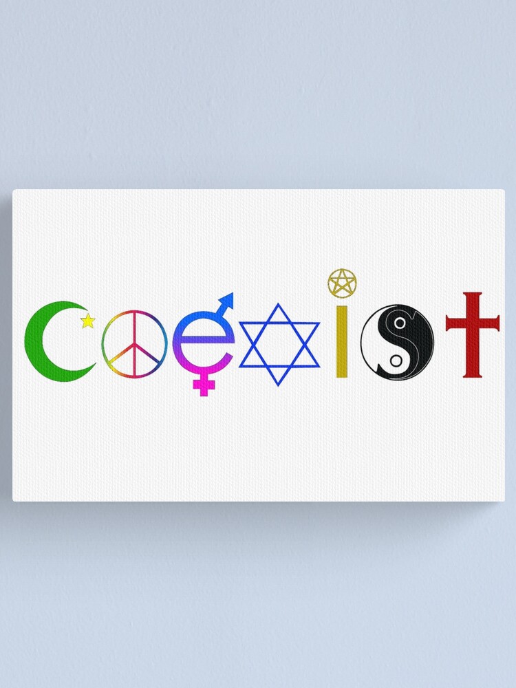 "Coexist" Canvas Print by datoland | Redbubble