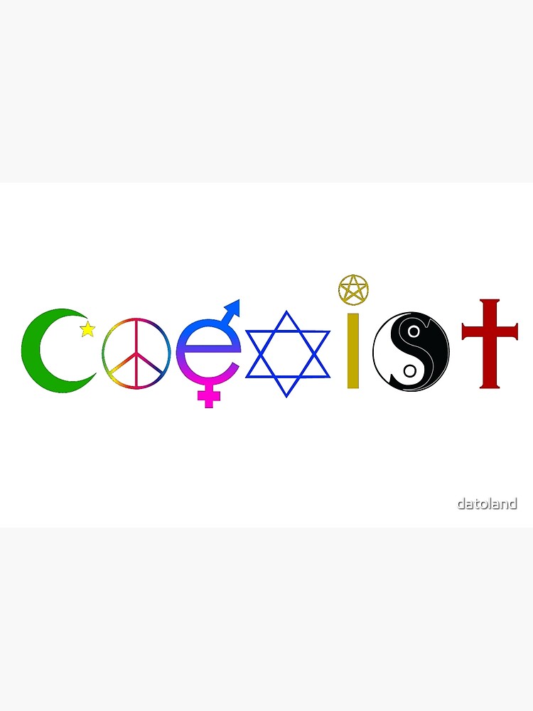 "Coexist" Art Print for Sale by datoland | Redbubble