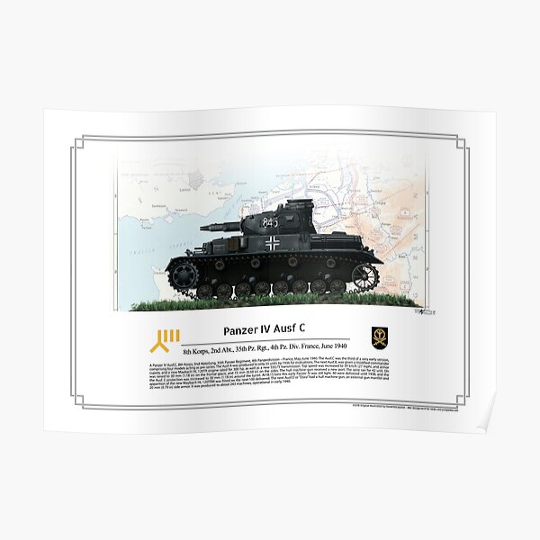 "Panzer IV Ausf C" Poster for Sale by TheCollectioner | Redbubble