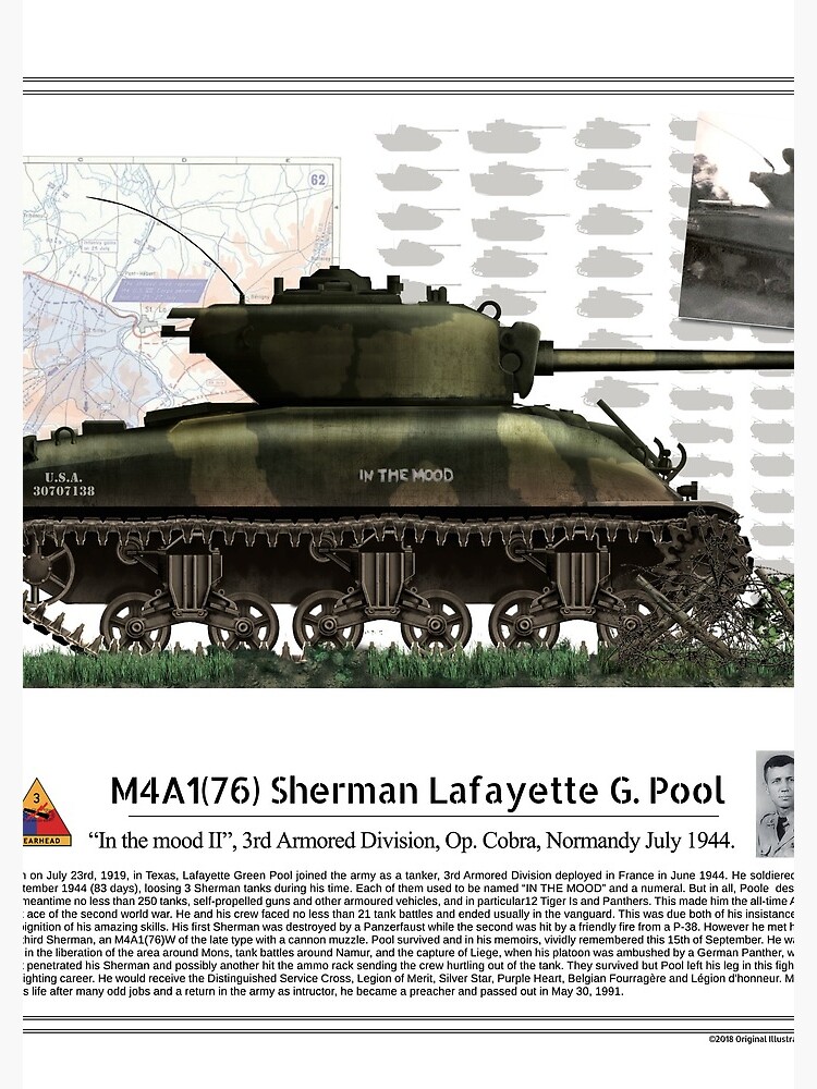 "M4A1(76) Sherman "in the mood" Lafayette G. Pool" Journal for Sale by ...