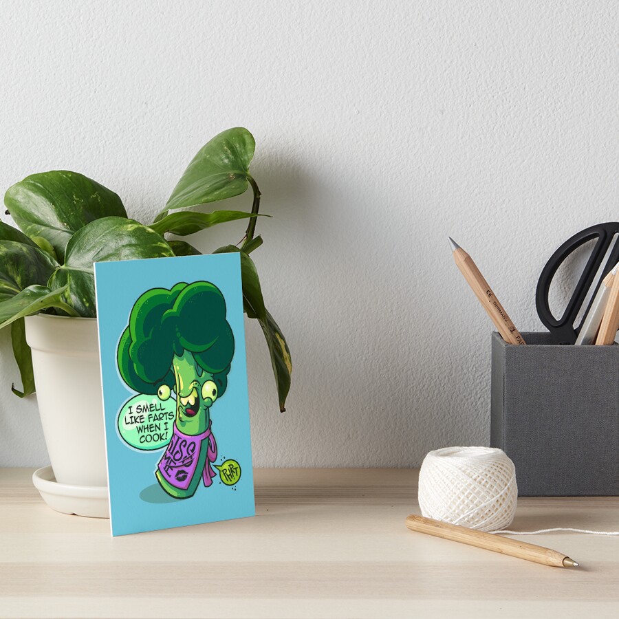 "Broccoli Farts" Art Board Print for Sale by artdyslexia | Redbubble