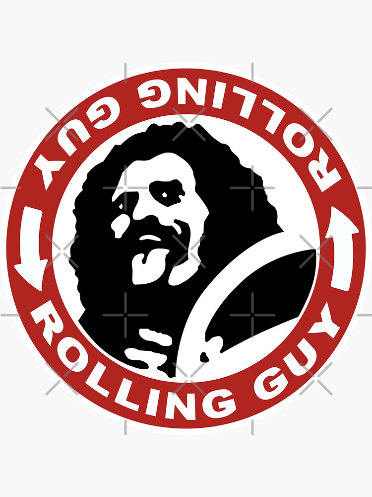 "TEAM ROLLING GUY TXR SERIES" Sticker for Sale by zackouki | Redbubble