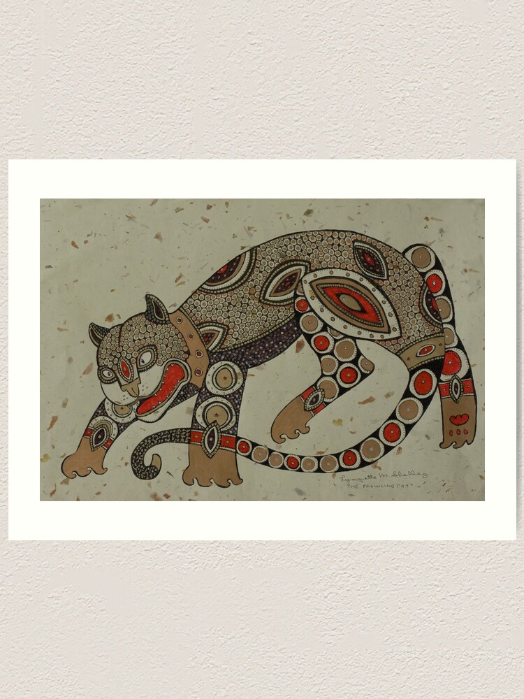 "Prowling Cat" Art Print by LynnetteShelley | Redbubble