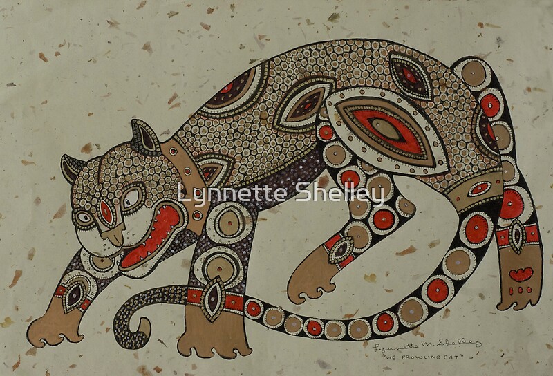 "Prowling Cat" by Lynnette Shelley | Redbubble