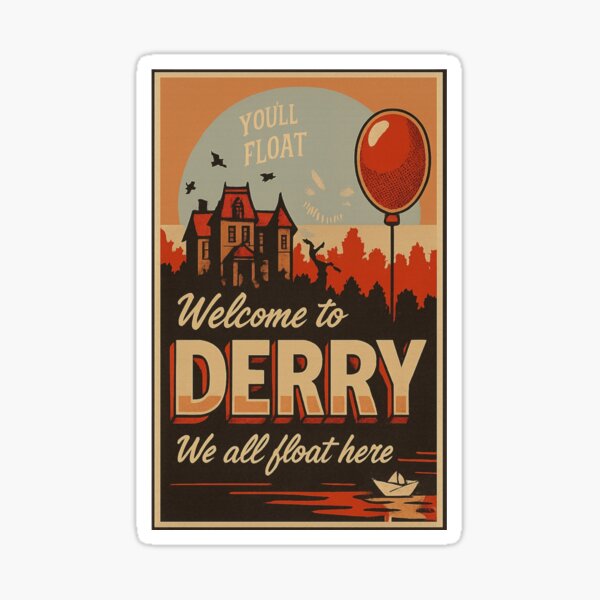 "We All Float – Vintage Horror Poster Inspired by Welcome to Derry ...