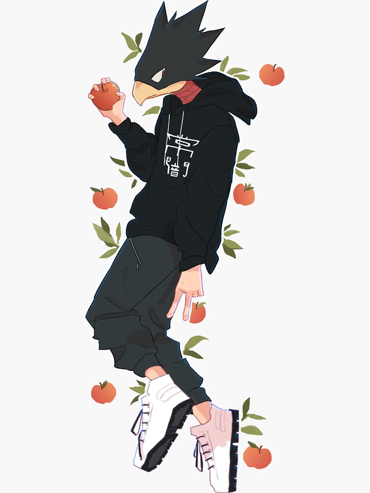 "Tokoyami" Sticker for Sale by ShwiftyBird | Redbubble