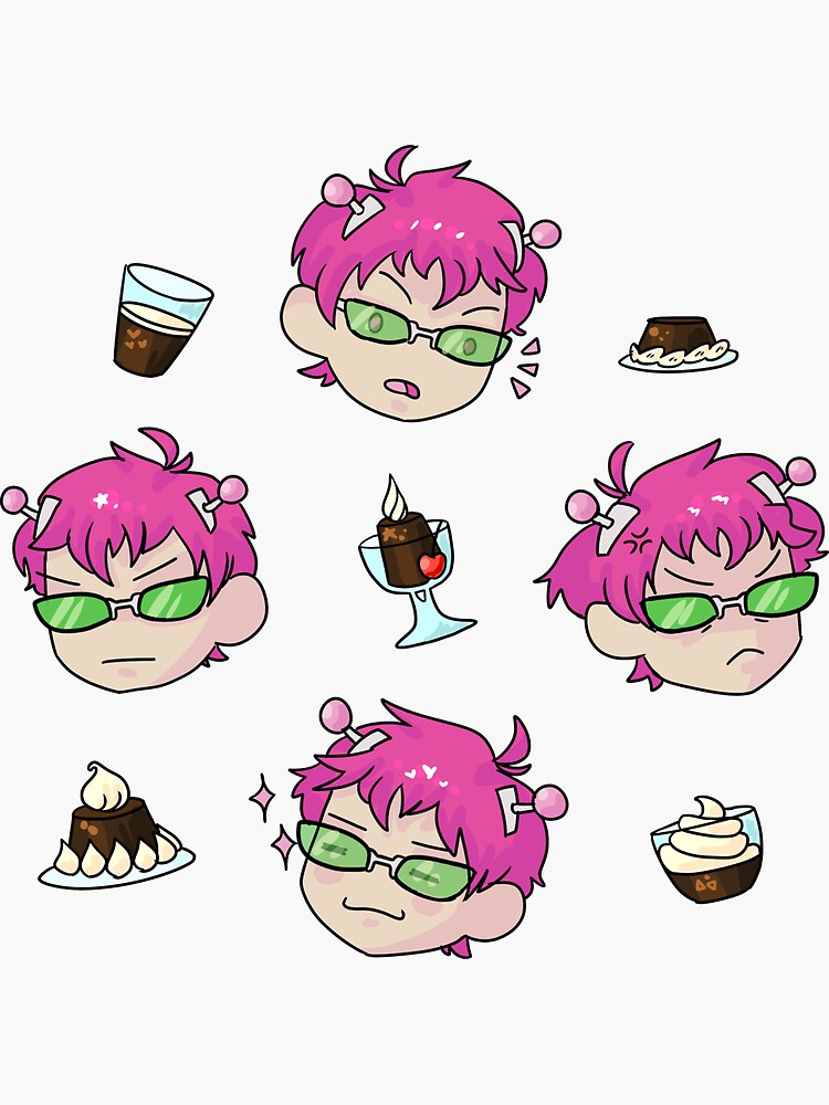 "Saiki K" Sticker for Sale by sunpop | Redbubble