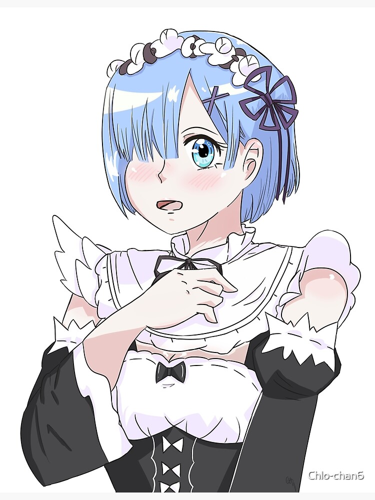 "Rem Re:zero" Poster by Chlo-chan6 | Redbubble
