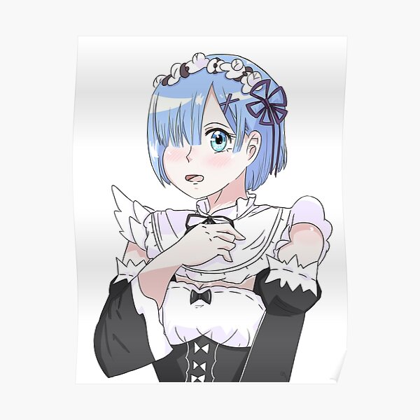 "Rem Re:zero" Poster by Chlo-chan6 | Redbubble
