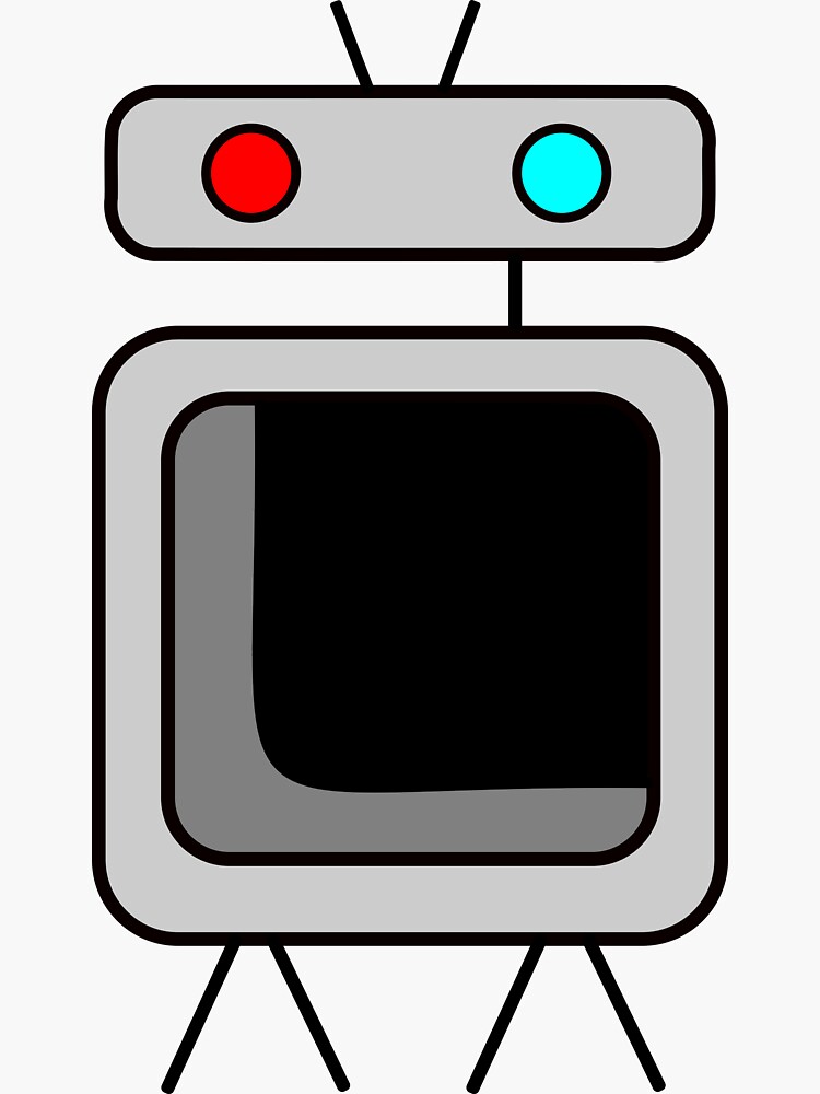 "Robovoid 3D" Sticker for Sale by MaggiePop | Redbubble