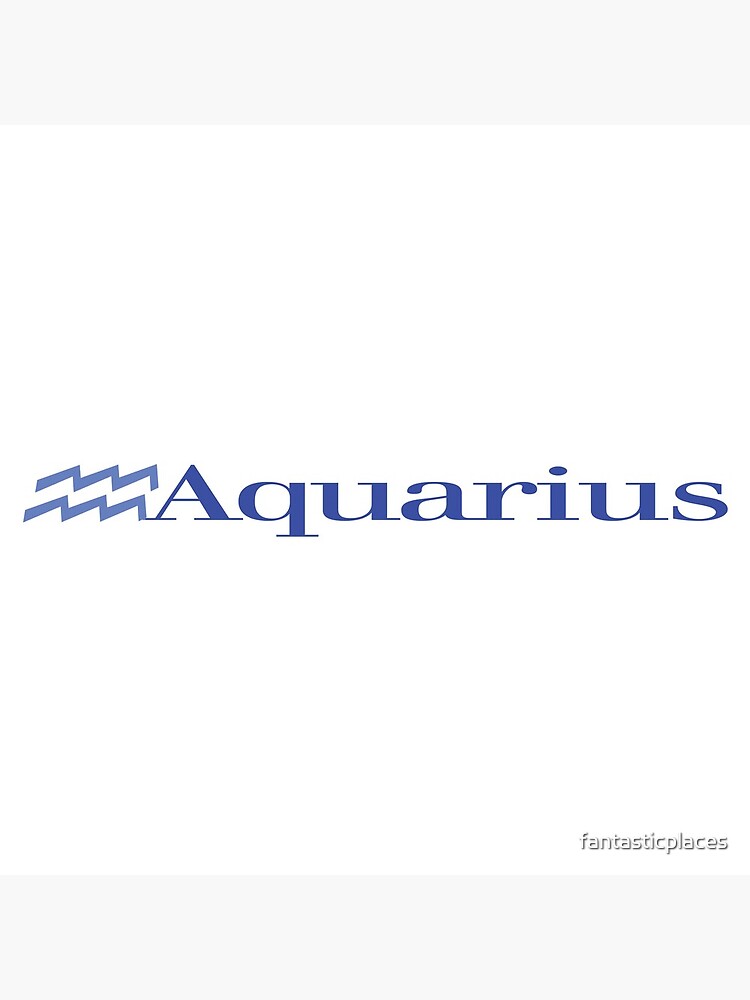 "Aquarius type and symbol" Poster for Sale by fantasticplaces | Redbubble