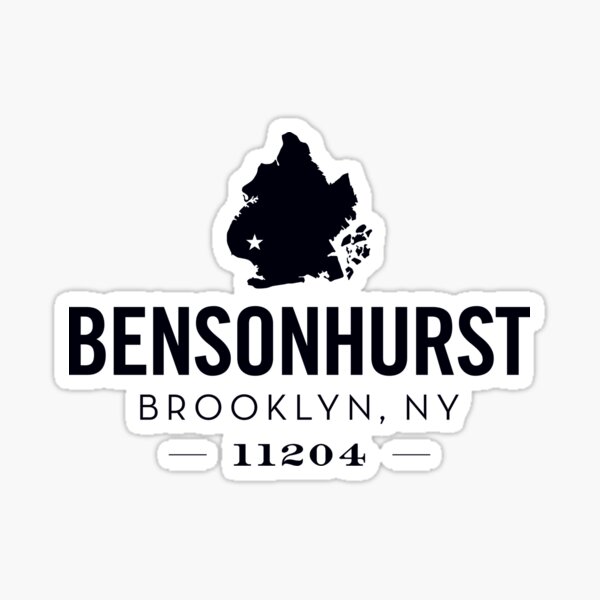 "Bensonhurst, Brooklyn NY" Sticker by BYRNENYC | Redbubble