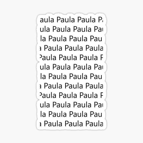 "Paula" Sticker by Shalomjoy | Redbubble