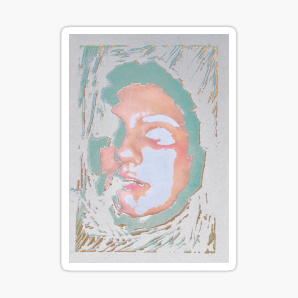 "white silhouette face gab" Sticker for Sale by GabrielaCohen | Redbubble