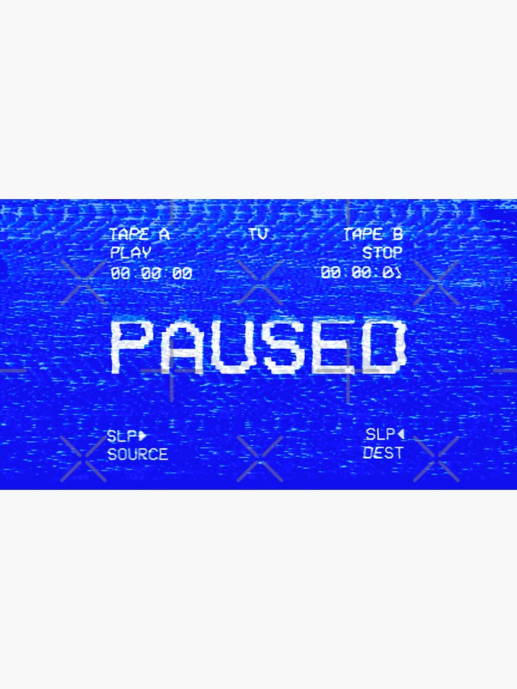 "VHS double tape paused" Sticker for Sale by grenar | Redbubble