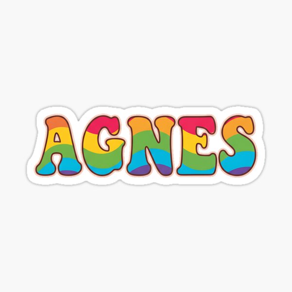 " ️ Agnes Personalized Name Wavy Retro Shirt, Coffee Mug, Sticker Gift ...