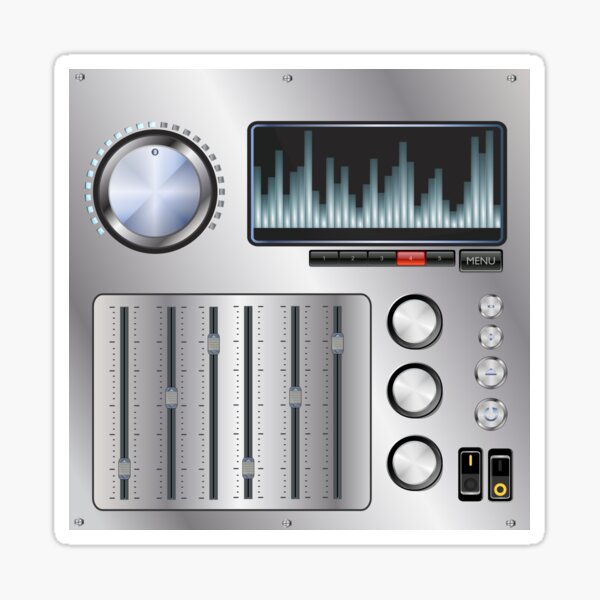 Audio Mixer Stickers | Redbubble