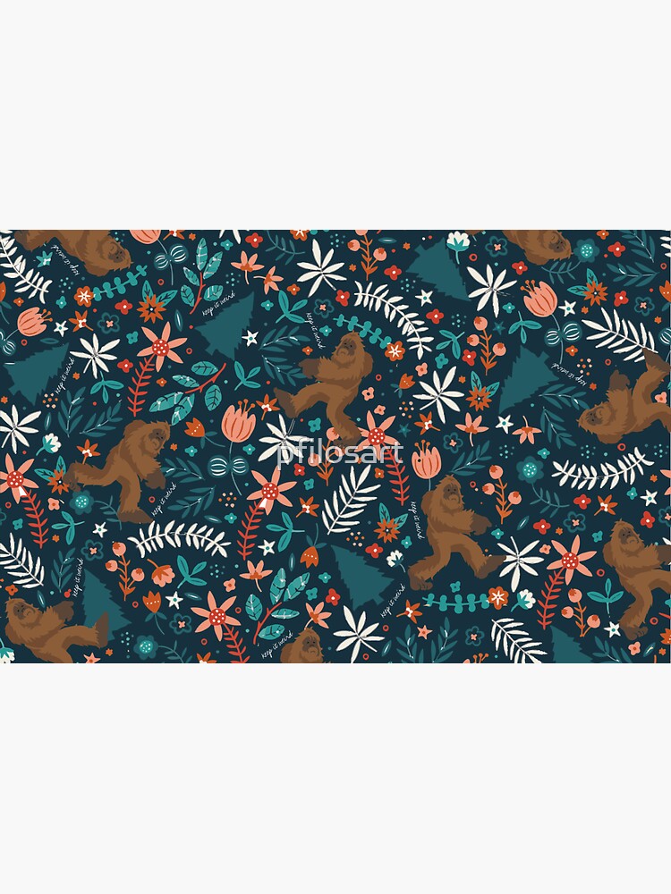 "Bigfoot Keep it Weird" Sticker for Sale by pfilosart | Redbubble