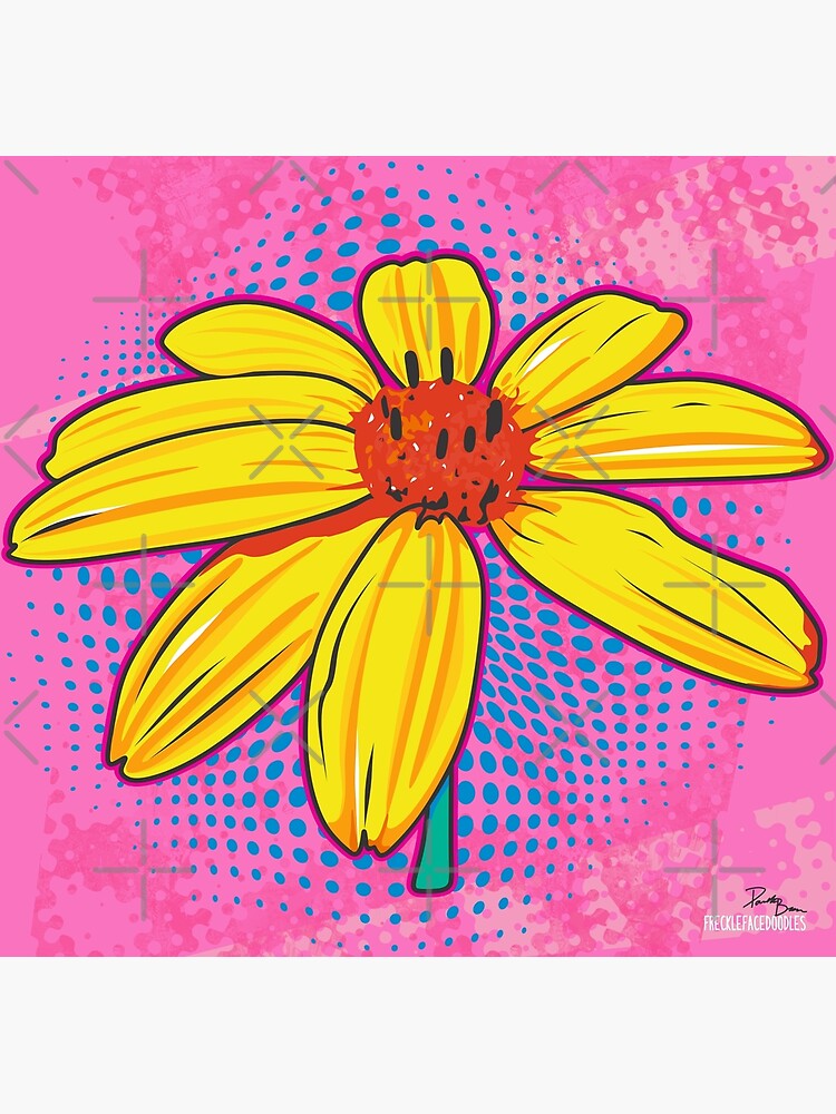 "Bohemian Colorful Spring Floral Pop Art " Poster for Sale by FFDoodles ...