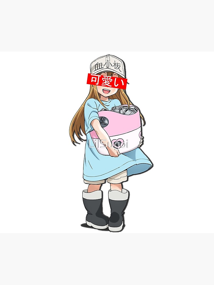 "Cells at work Hataraku Saibou Platelet chan sticker" Poster by ...