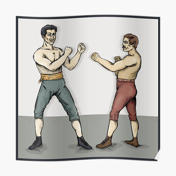 "Old Timey Boxing" Poster for Sale by natsmith1 | Redbubble