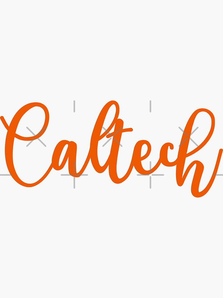 "Caltech" Sticker for Sale by mynameisliana | Redbubble