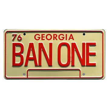 "BAN ONE" Sticker for Sale by ariahgraphics | Redbubble