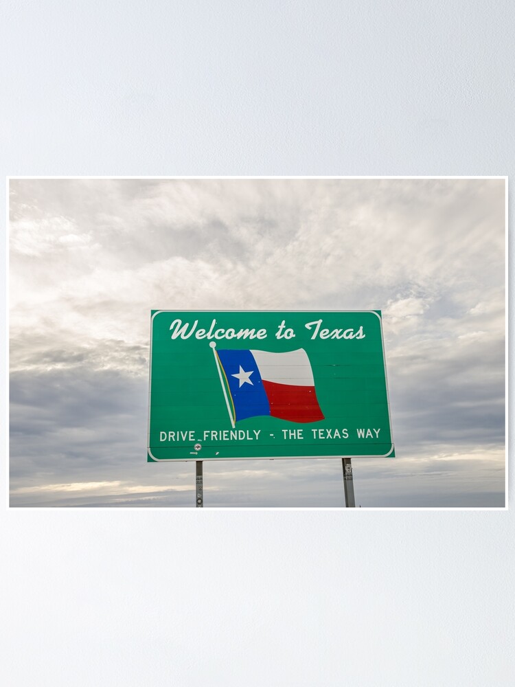 "Welcome to Texas Sign" Poster for Sale by mtsue | Redbubble