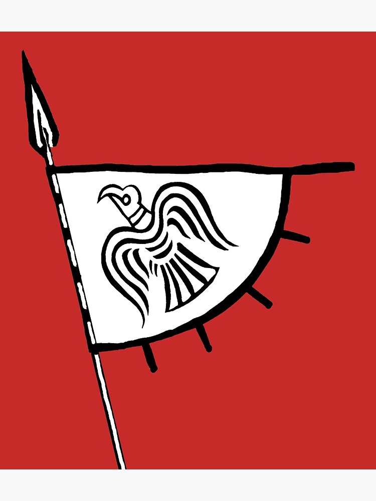 "Viking Raven Banner" Poster by Beery | Redbubble