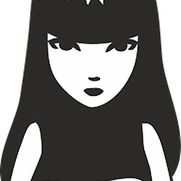 "Emily the strange" Sticker for Sale by Marshmalloww | Redbubble