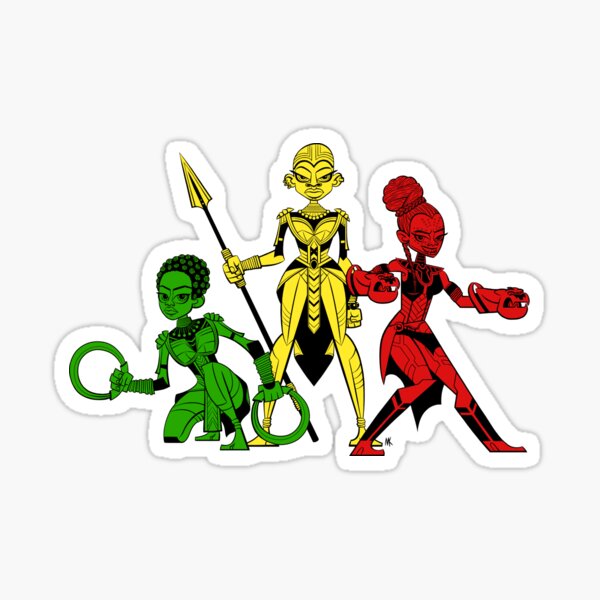 "Wakanda Women" Sticker for Sale by Megan Kelly | Redbubble