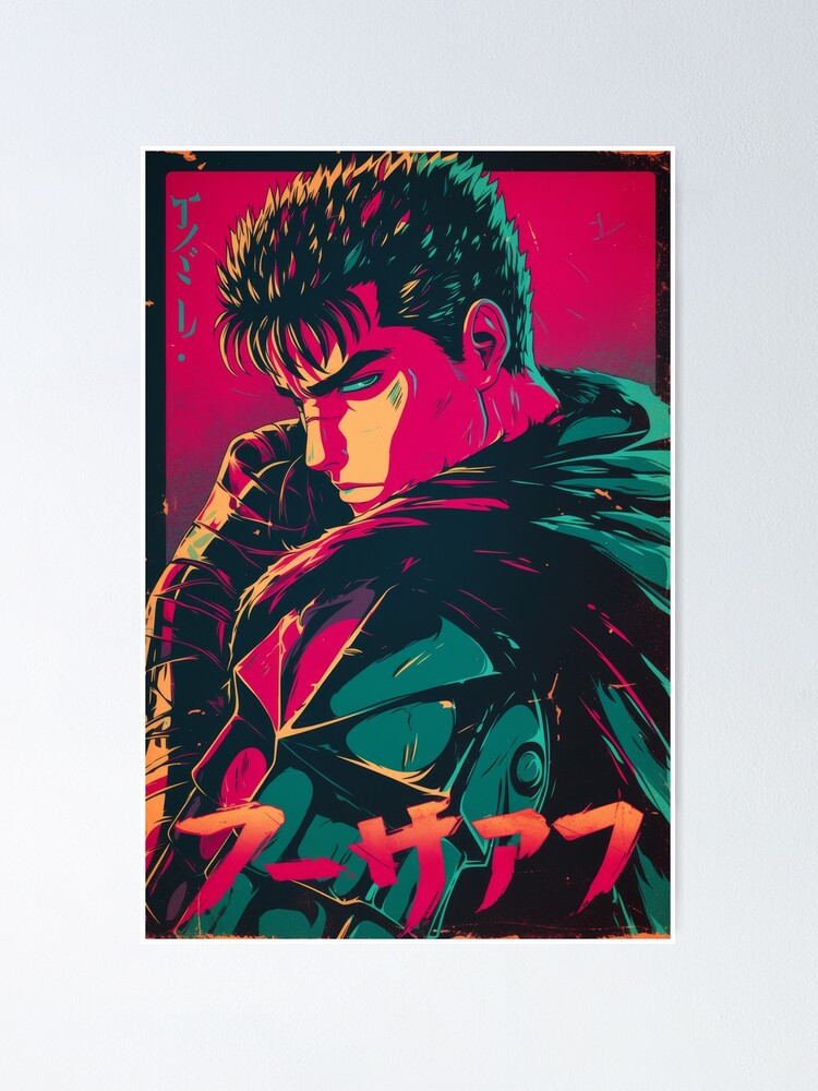 "Retrowave Guts" Poster for Sale by MyPawtrait | Redbubble