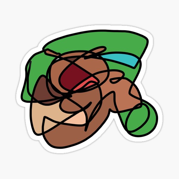 "The Sad Squirrel" Sticker for Sale by MrScribblez | Redbubble