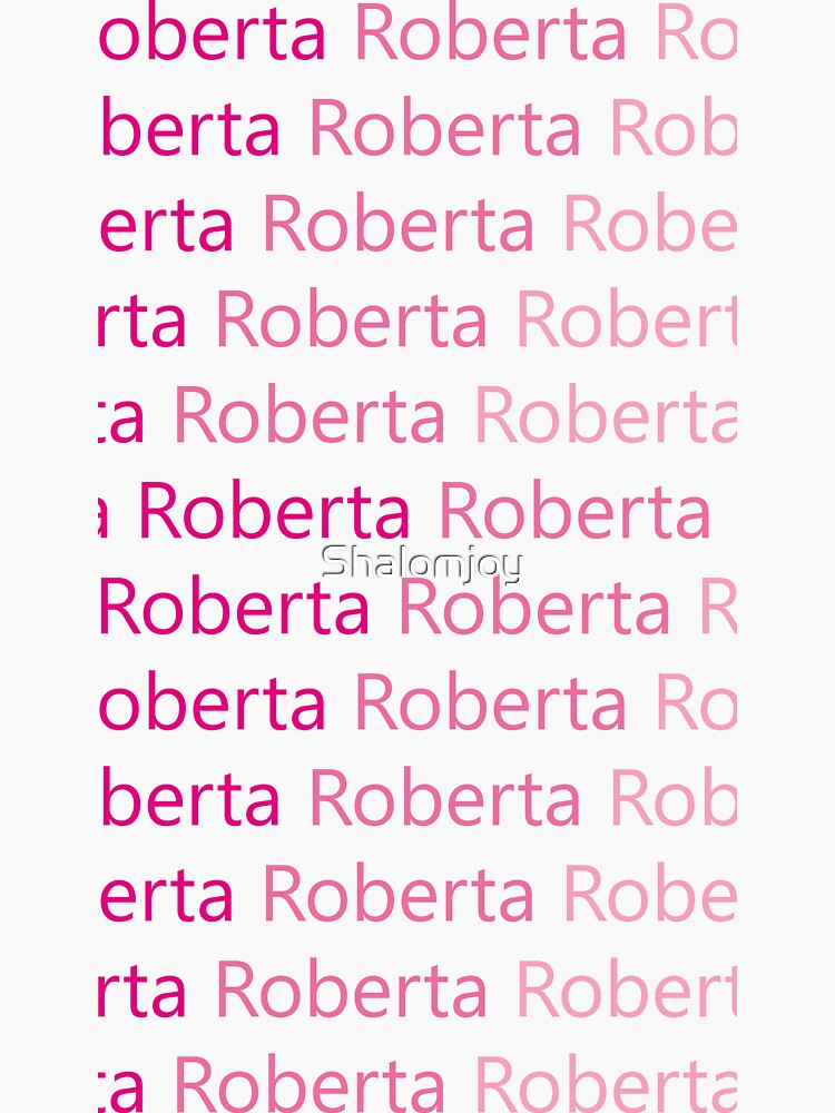 "Roberta" Sticker for Sale by Shalomjoy | Redbubble