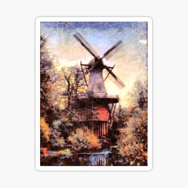 "windmill" Sticker for Sale by OzCamera | Redbubble