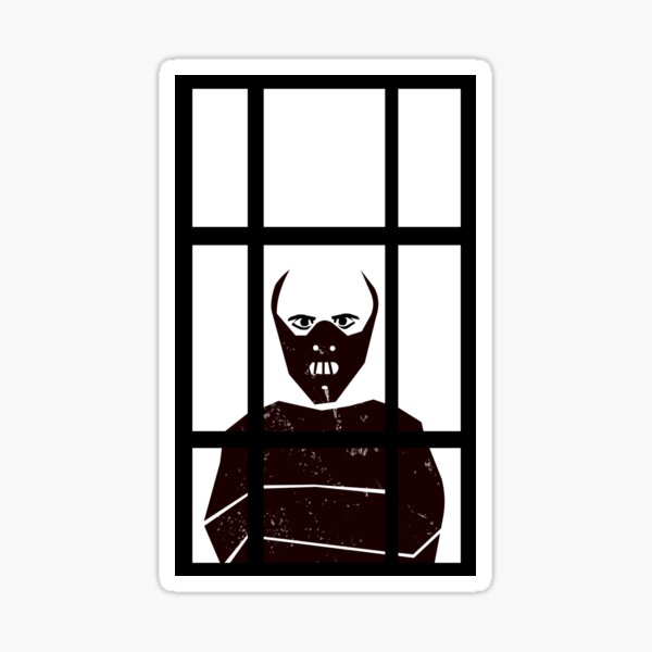 "Hannibal Lecter" Sticker for Sale by christopper | Redbubble